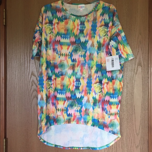 LuLaRoe | Tops | 525 Lularoe Pastel Rainbow Floral Irma Tunic | Poshmark